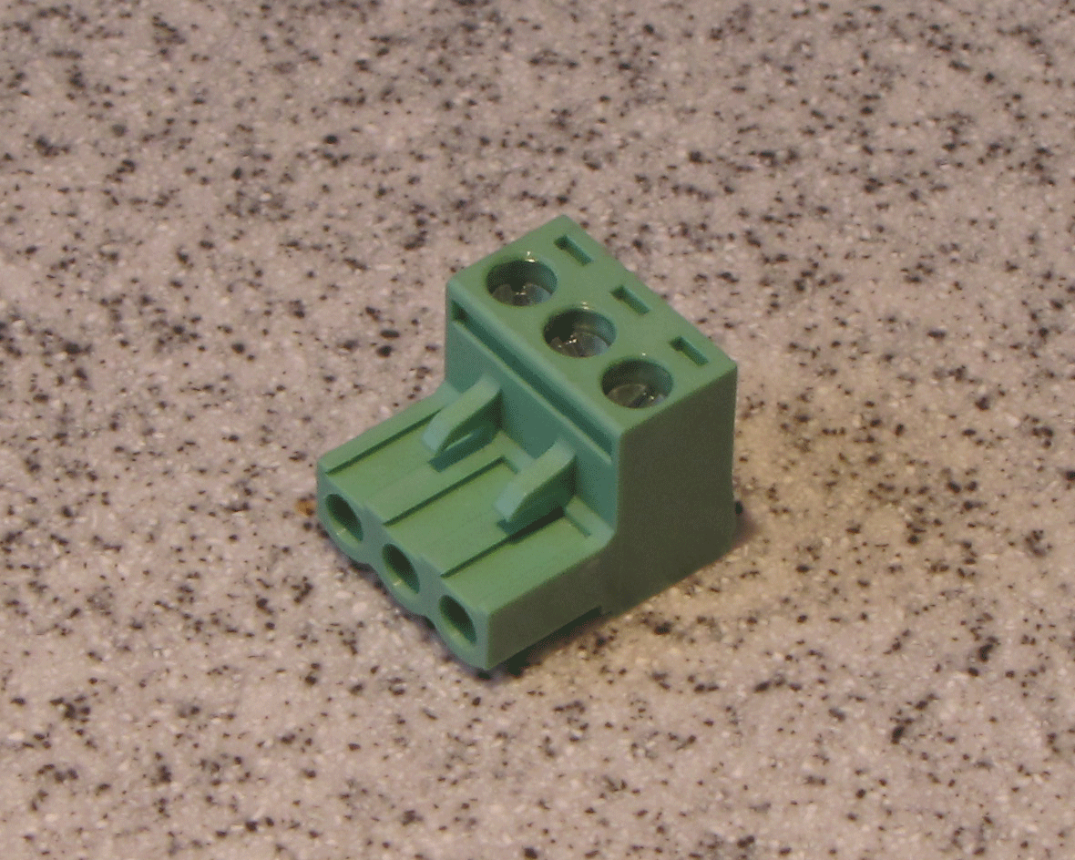 6 pcs., 3 pin, 5.08mm (0.2in) Connector / Terminal Block - Phoenix type ...