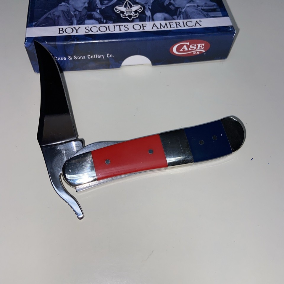 CASE XX 18069 BOY SCOUTOF 🇺🇸 RED WHITE AND BLUE SYNTHETIC SMOOTH ...