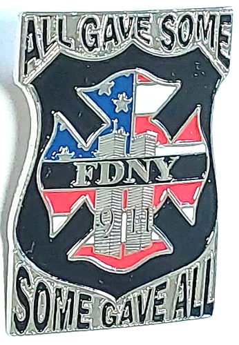 FDNY "ALL GAVE SOME SOME GAVE ALL 9-11 U.S. Flag Shield Lapel Pin | eBay