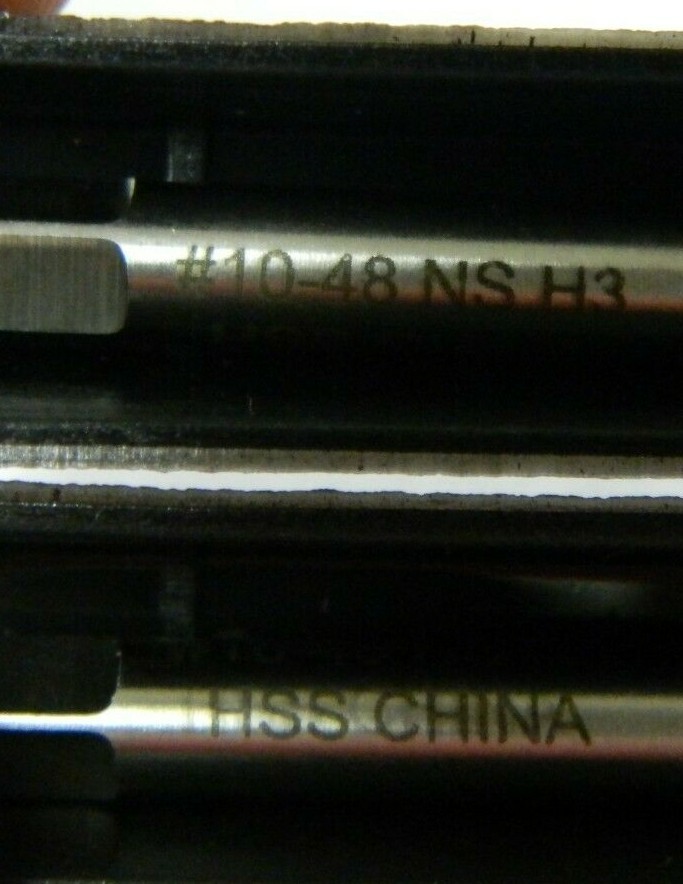 Interstate #10-48 UNS H2 4-FL Straight Flute Standard Hand Tap QTY 2 ...