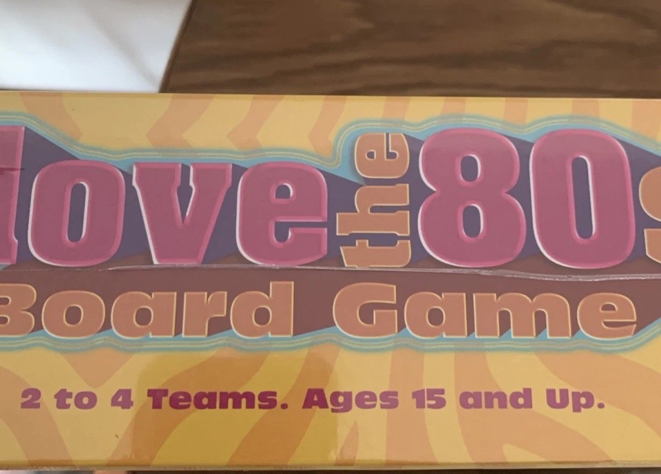 I love the 80's Board Game Totally 80's Pop Culture Team Play Trivia ...