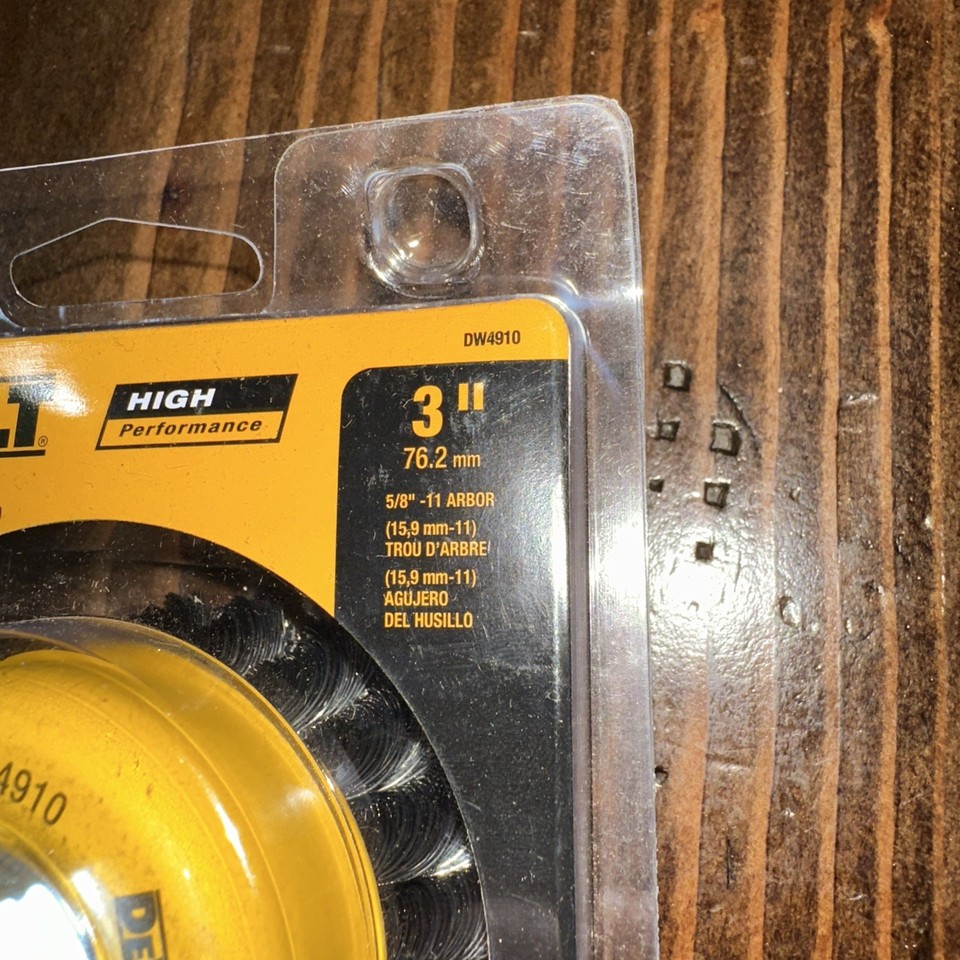 DeWalt Cup Angle Grinder 3” Wire Brush 5/8” Arbor DW4910 28874049109| eBay