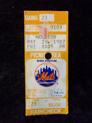 Vintage July 29, 1983 New York Mets vs Pittsburgh Pirates Ticket Stub ...