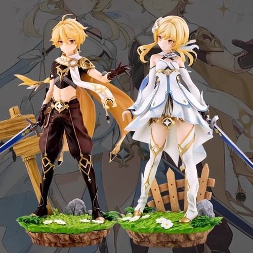 Game Genshin Impact traveler Aether Model Statue Desktop Pendant ...