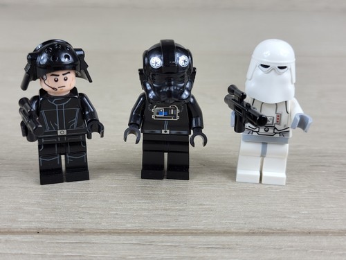 Star Wars Lego Minifigures Snowtrooper/Tie Defender Pilot/Imperial Navy ...