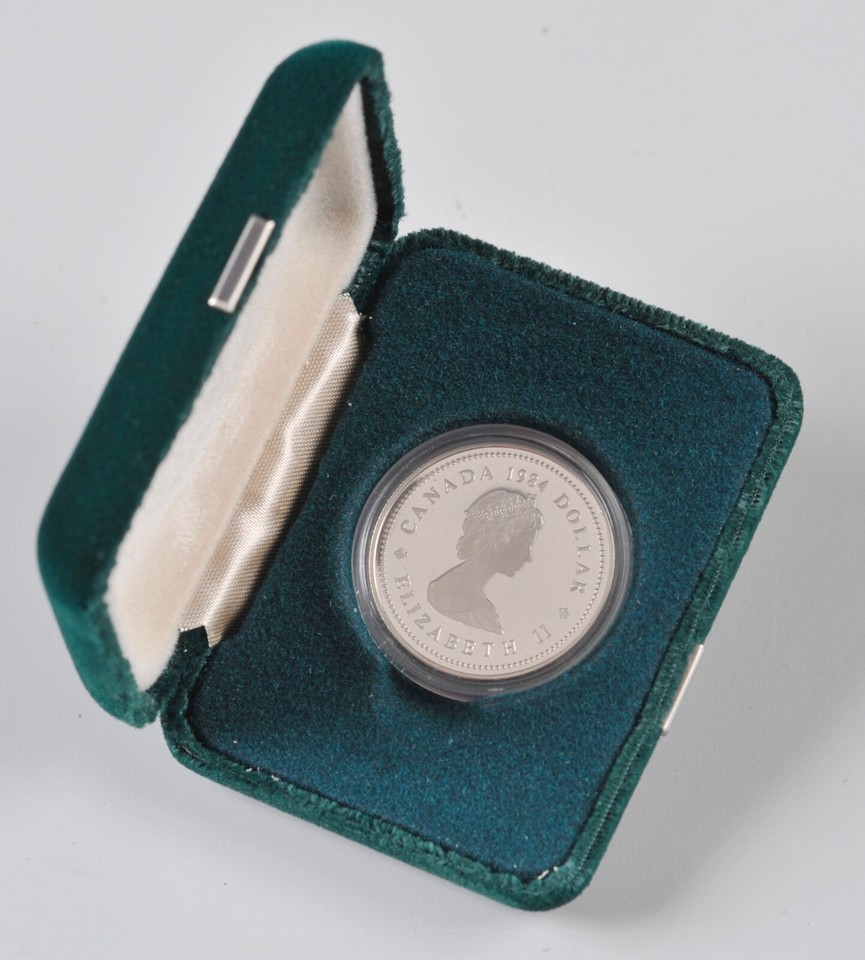 1534-1984 Canada Commemorative Proof Dollar Coin Jacques Cartier w/Case ...