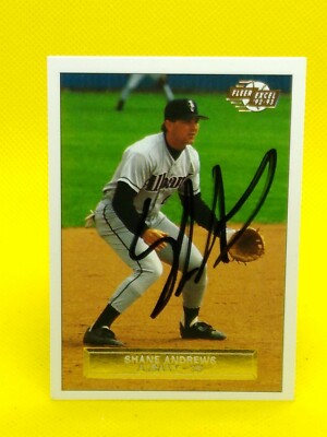 Shane Andrews 1992-93 Fleer Excel #56 PERSONAL AUTOGRAPH | eBay