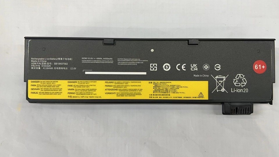 61+ 01AV425 Battery For Lenovo ThinkPad T470 T480 T570 T580 01AV424 ...