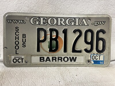 2016 Georgia School Bus License Plate | eBay