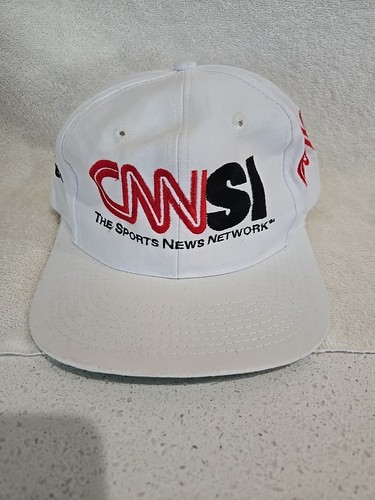 Vintage CNN Sports Illustrated Hat Ball Cap Snapback Side Logos Free ...