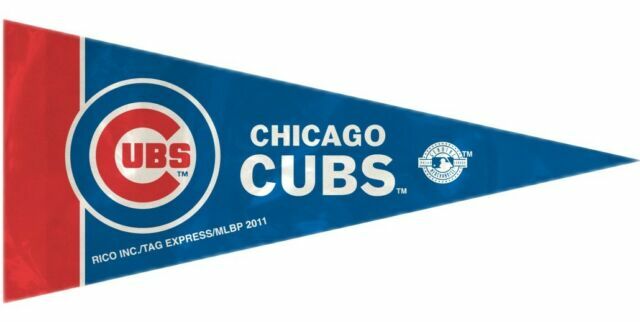 Chicago Cubs Official MLB 8 Piece Mini Pennant Set by Rico Industries ...