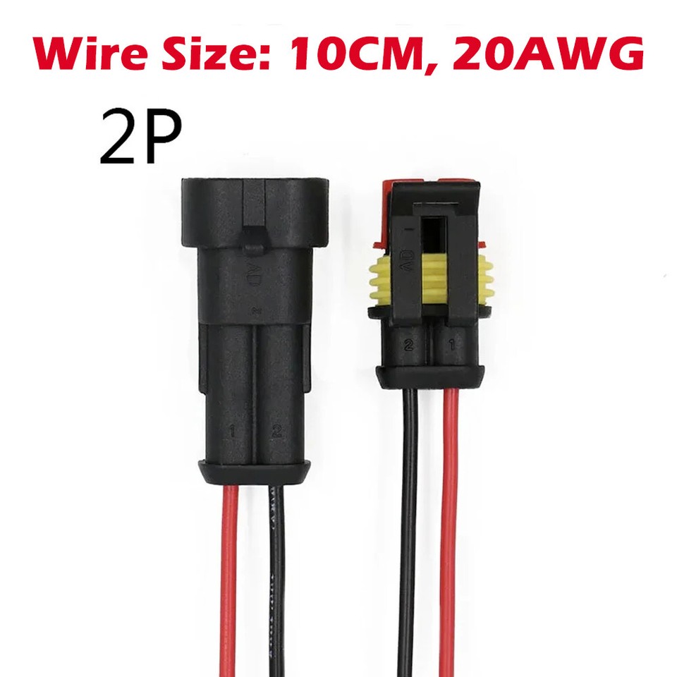 25Set 1-6 Pin Electrical Wire Connector Socket Quick Disconnect ...