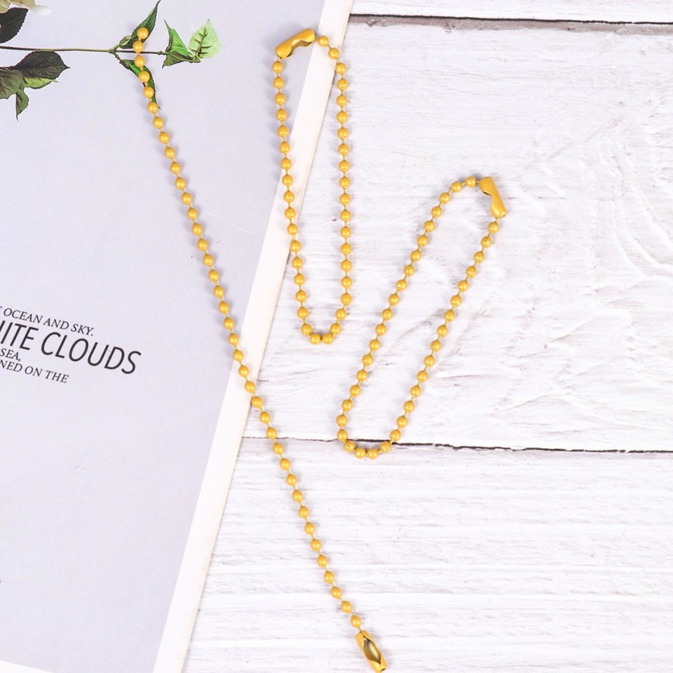 2 PCS Small Chain for Jewellery Making Chains Necklace Colorful Beaded ...
