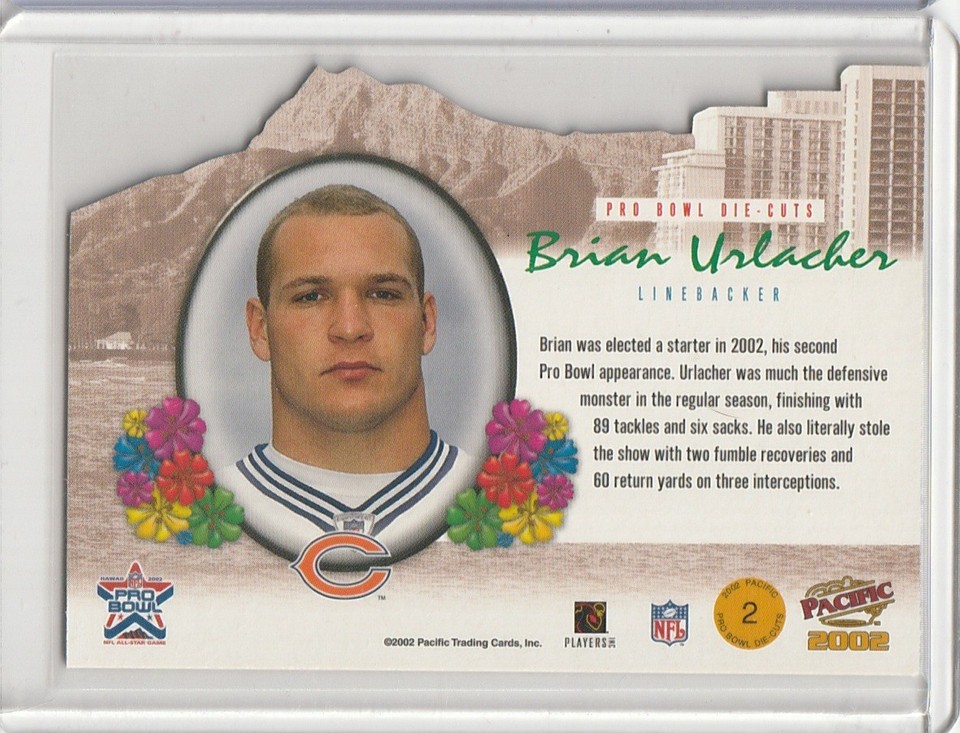 Brian Urlacher 2002 Pacific Pro Bowl Die Cut | eBay