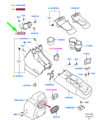 FORD TRANSIT CONNECT MK1 Rear Stowage Compartment Assy RHD 5076096 NEW ...