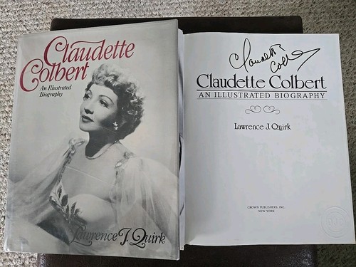 Claudette Colbert ' Film-Stage-TV ' Signed In Person Book. | eBay