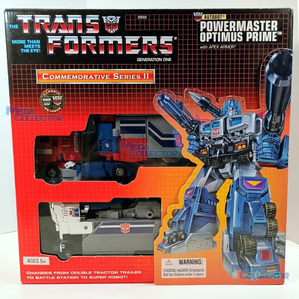 Transformers G1 Commemorative Powermaster Optimus Prime & Apex Armor ...
