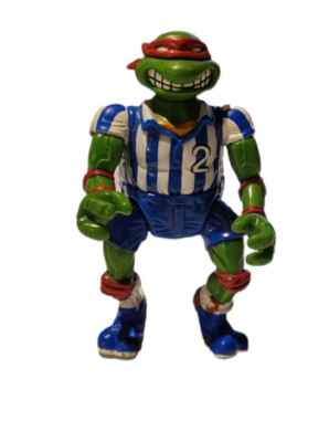 Vintage 1991 SHELL KICKIN RAPH Figure Soccer TMNT Teenage Mutant Ninja ...