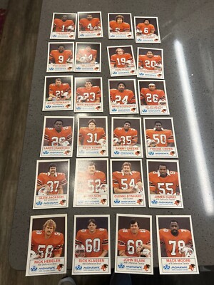 1983 British Columbia Lions Mohawk 24 Card Complete Set & Set Envelope ...