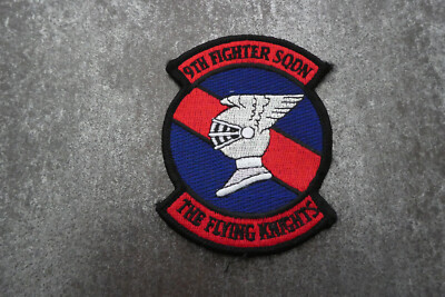 The Flying Knights 9th Fighter Sqn Military Cloth Patch Badge L2M | eBay UK