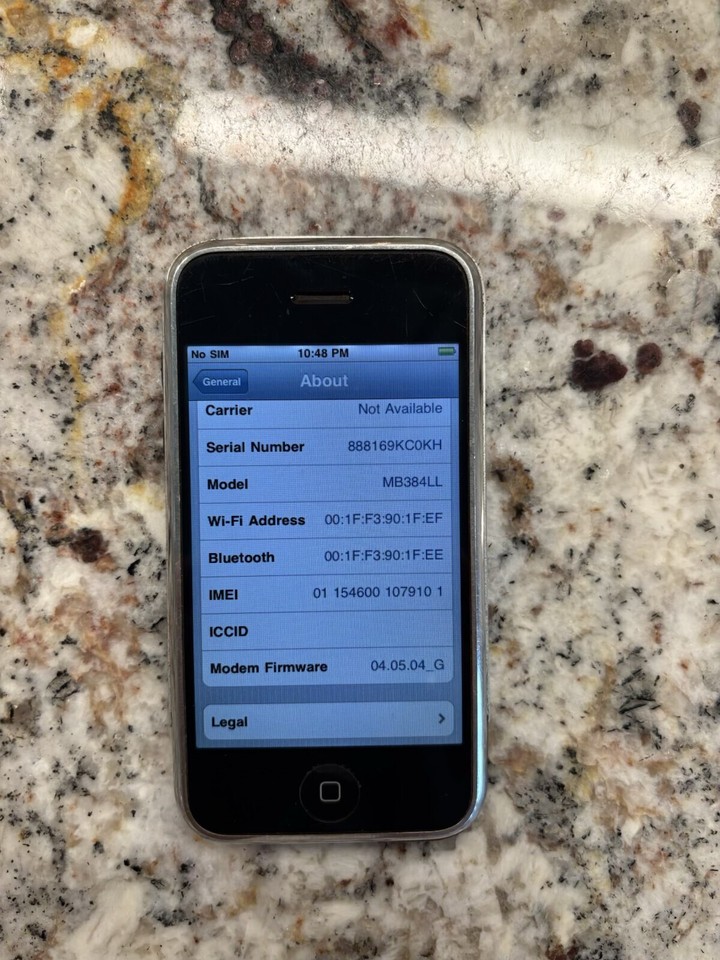 Apple iPhone 2G 1st Generation 16GB Black (Unlocked) used mobile phone ...