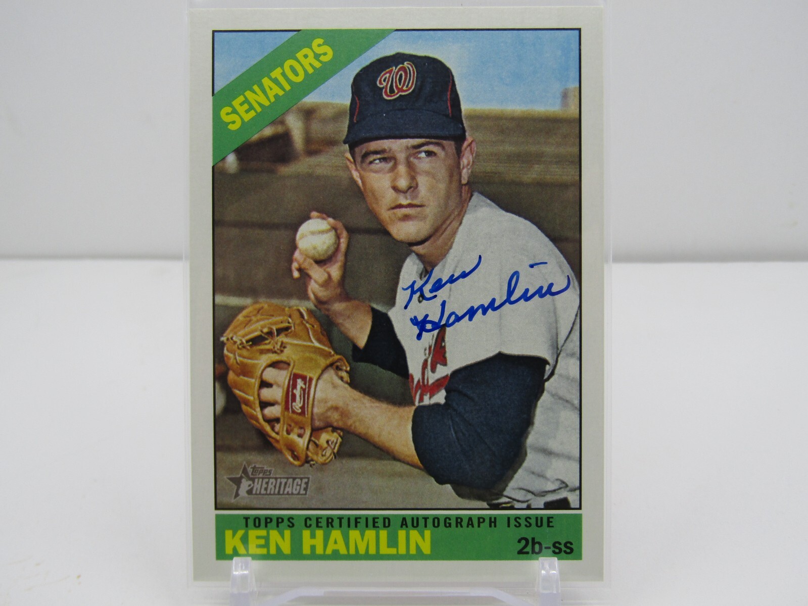 KEN HAMLIN 2015 TOPPS HERITAGE REAL ONE AUTOGRAPH AUTO- SENATORS!! | eBay