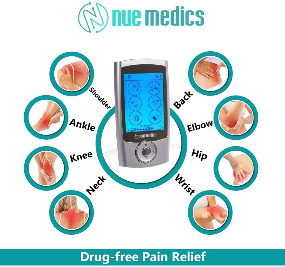Tens Unit Muscle Stimulator Full Body Electro Therapy Device Machine 24 ...