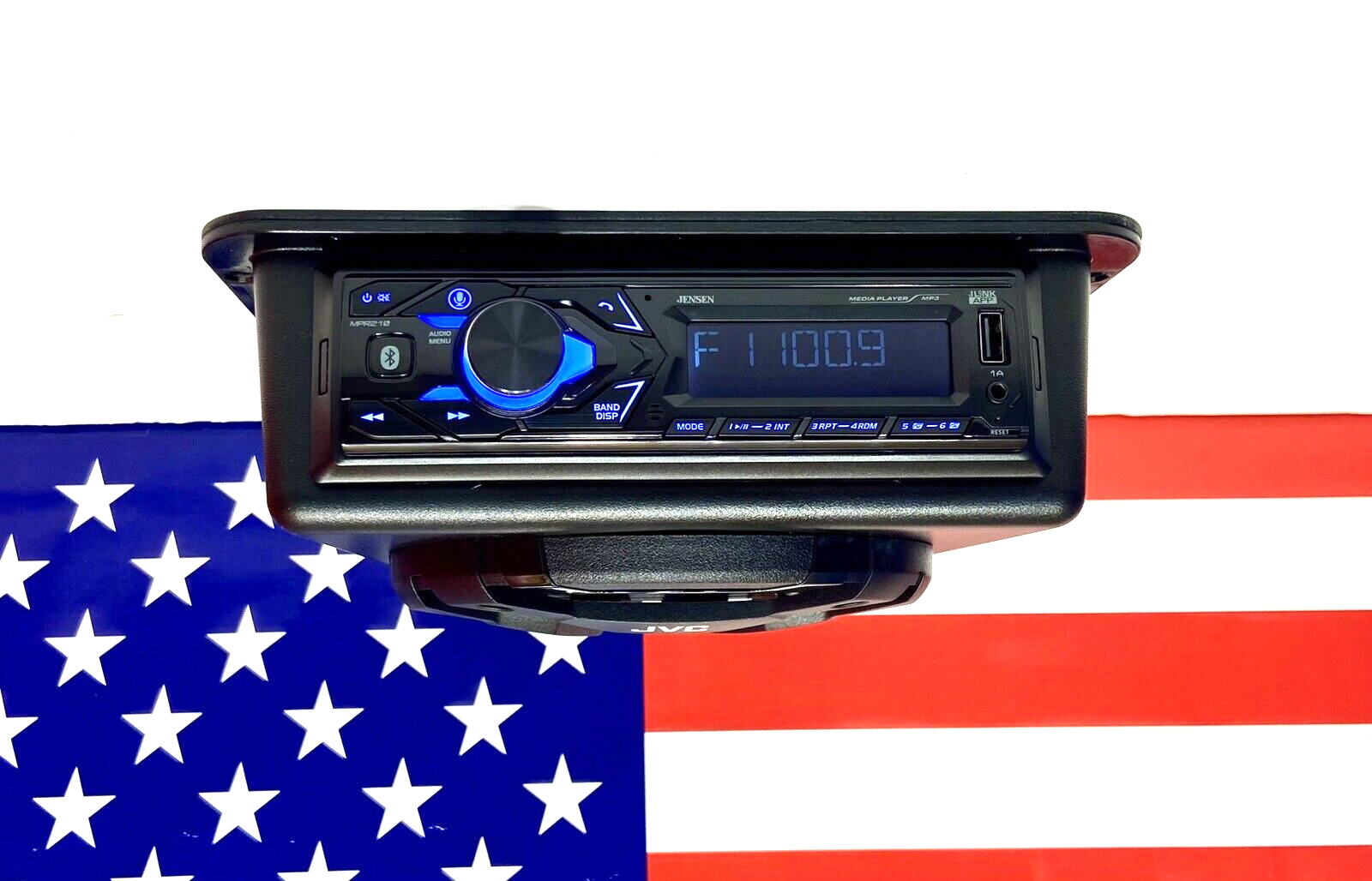 JENSEN Golf Cart Radio UTV TRACTOR BOAT RADIO Overhead Roof Mount 6.5 ...