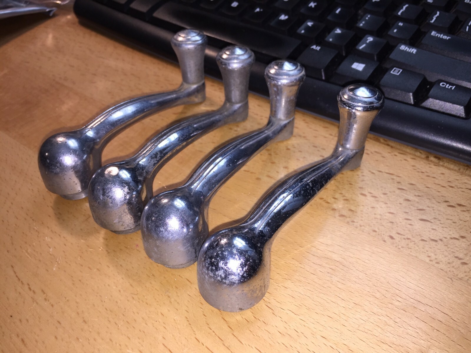 1936 BUICK WINDOW WINDER CRANKS DOOR HANDLES 36 GM HOT RAT CUSTOM ROD ...