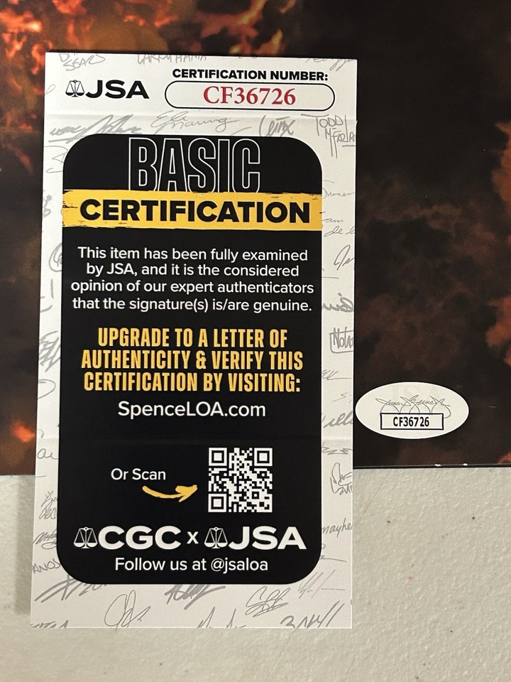 MESHUGGAH AUTOGRAPHED SIGNED FRAMED IMMUTABLE CD COVER WITH JSA COA ...