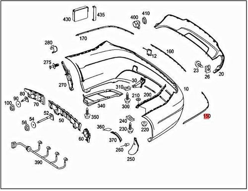 Genuine MERCEDES C204 W204 Coupe Sedan Left Trim strip 2048852921 | eBay
