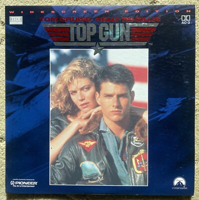 Top Gun Laserdisc LV1692 Tom Cruise LD Laser Disc Kelly McGillis Val ...