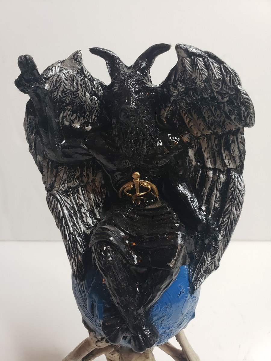 Large 15quot Tall Templar Sabbatic Goat Baphomet Satan Ebros Sabbatic