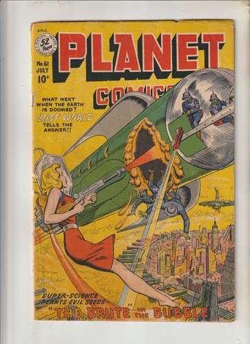 Planet Comics #61 VG 1949 Precode GGA last 52 page issue. Fiction House ...