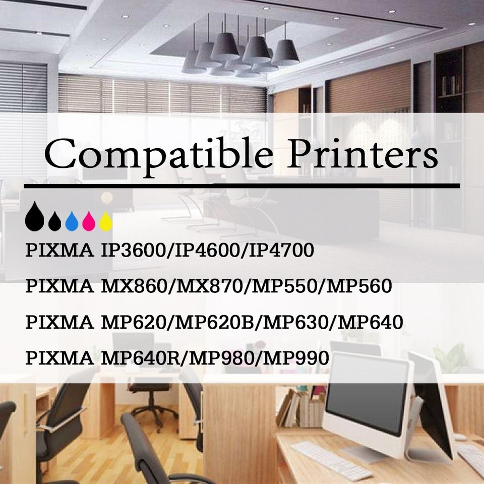 (4-Pack,Black) PGI 220 Ink Cartridge PGI-220 for PIXMA MX870 Printer | eBay