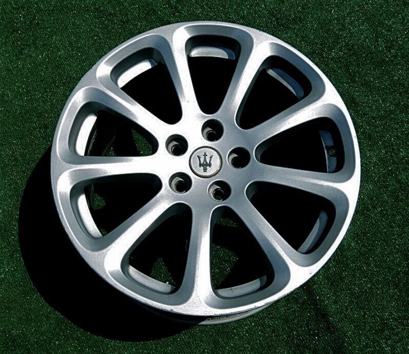 Factory Maserati Wheel Center Caps Satin Black Complete Set of Four ...