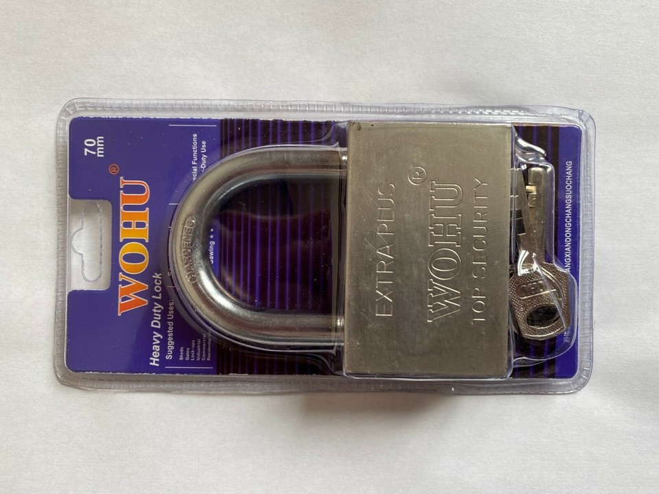 ALL SIZES HEAVY DUTY ANTI RUST PADLOCK SECURITY SHACKLE LOCK H-QUALITY ...