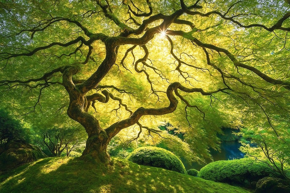 Japanese Maple Tree 16x24" Small Glossy Photo Print | eBay