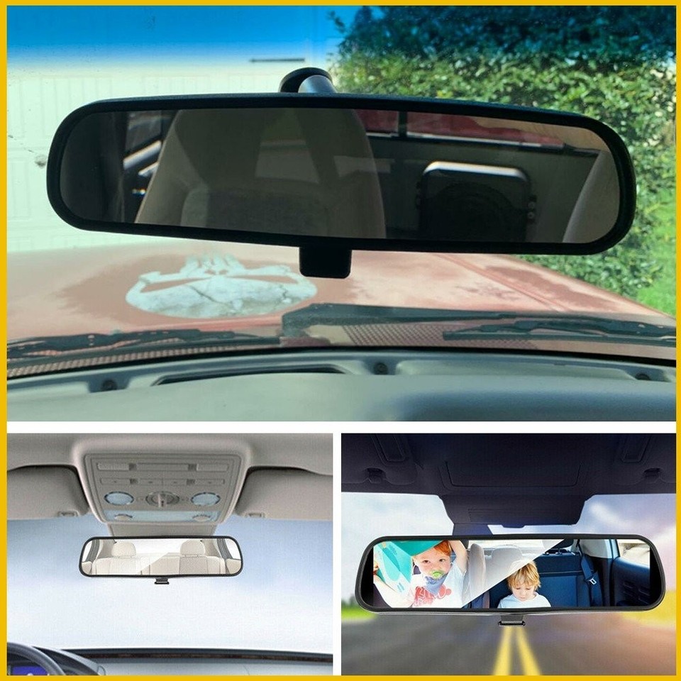 Quality 10" Black Rear View Mirror Interior Replacement Day Night For ...