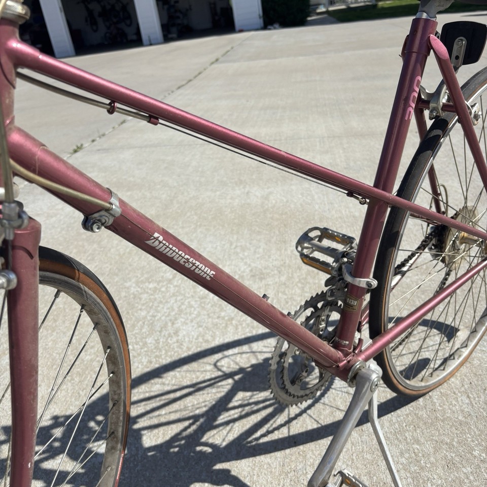 Vintage Bridgestone 300 Road Bike Bicycle 20 Inch Frame - Mauve Color ...