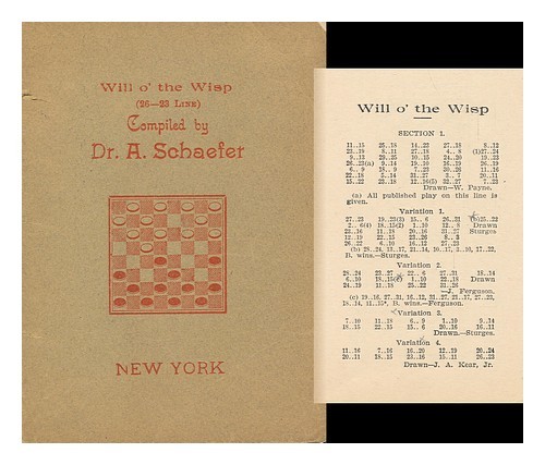 Schaefer, A. Will O' the Wisp (26 - 23 Line). Compiled by Dr. A ...