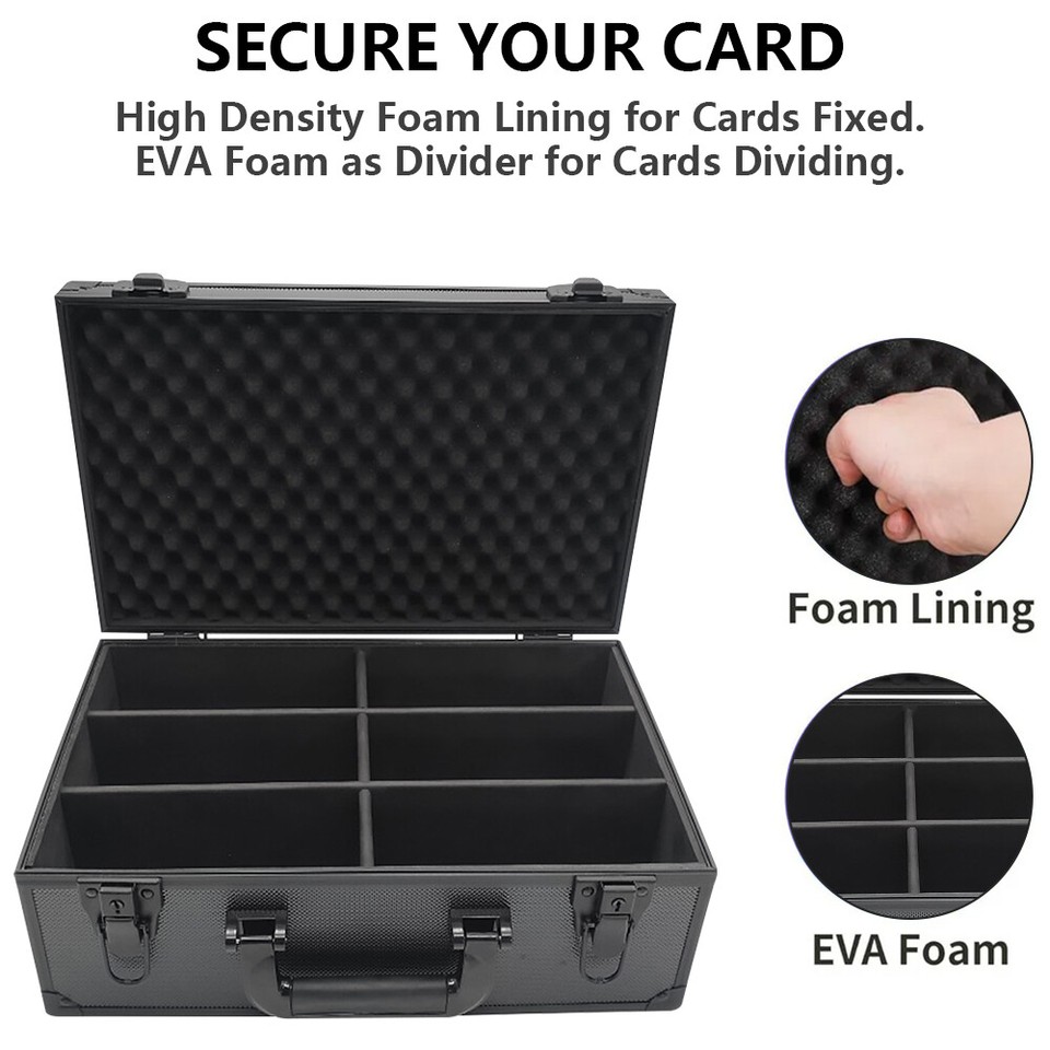 Toploader Card Storage Hard Case Sports Cards Storage Boxes Holds 600 ...