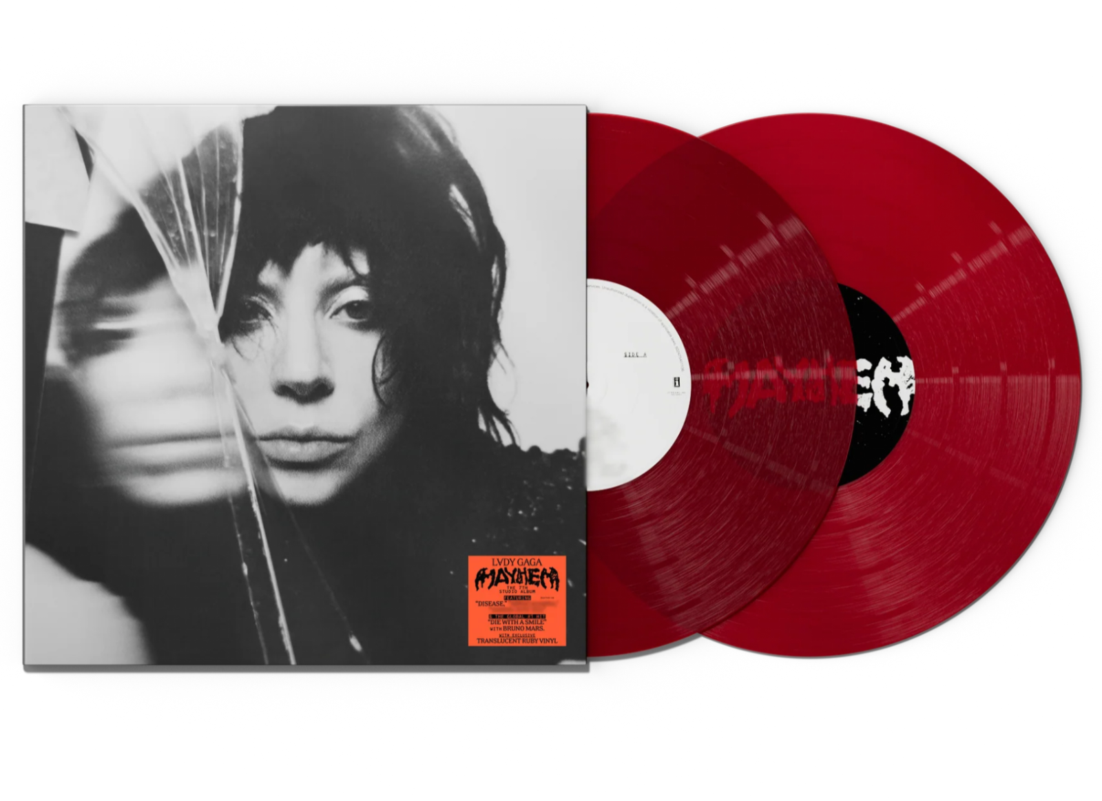 PRESALE Lady Gaga MAYHEM Limited Translucent Ruby Vinyl (Ships After ...
