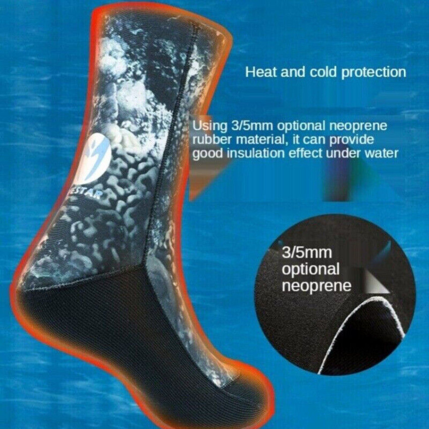 3-5mm Camouflage Neoprene Anti-slip Beach Boots Waterproof Quick-Dry ...