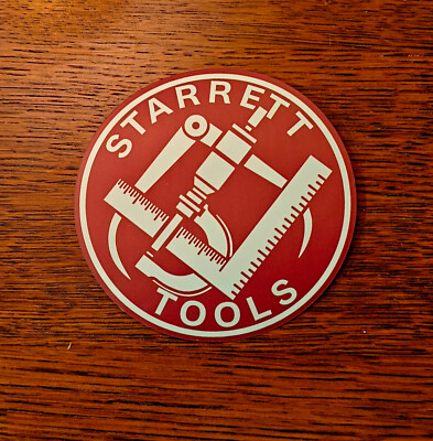 Starrett Tools Vintage Logo Vinyl Sticker Measuring Precision Tools 3 ...