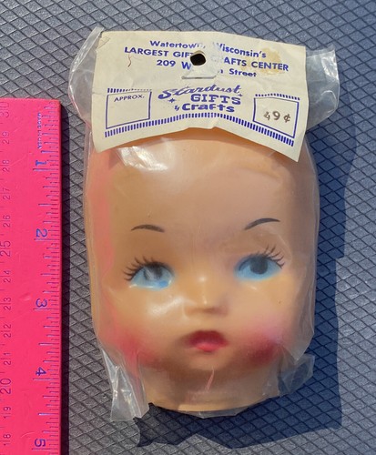 DOLL Face MAKING SUPPLIES THIN PLASTIC 4" Rosey Cheeks Mask FACE ...