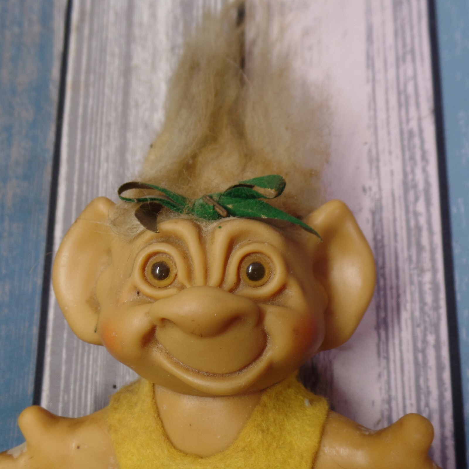 Vintage 6” Uneeda 1960's Wishnik Troll Doll Blonde Hair Yellow Outfit ...