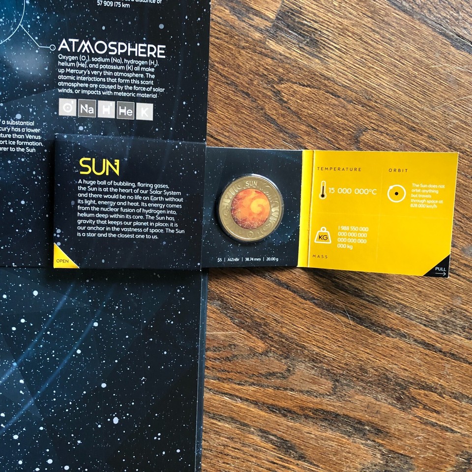 2017 PLANETARY COINS AUSTRALIA FULL 10 COIN SET POP-UP BOOK INCLUDES ...