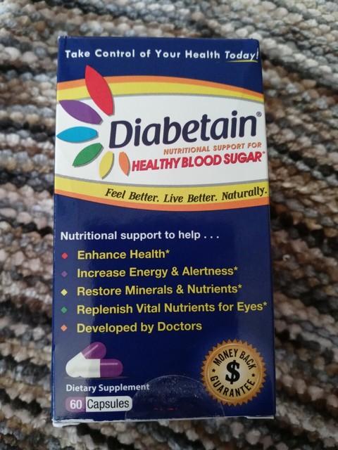 Diabetain Nutritional Support for Healthy Blood Sugar 60 Capsules for ...
