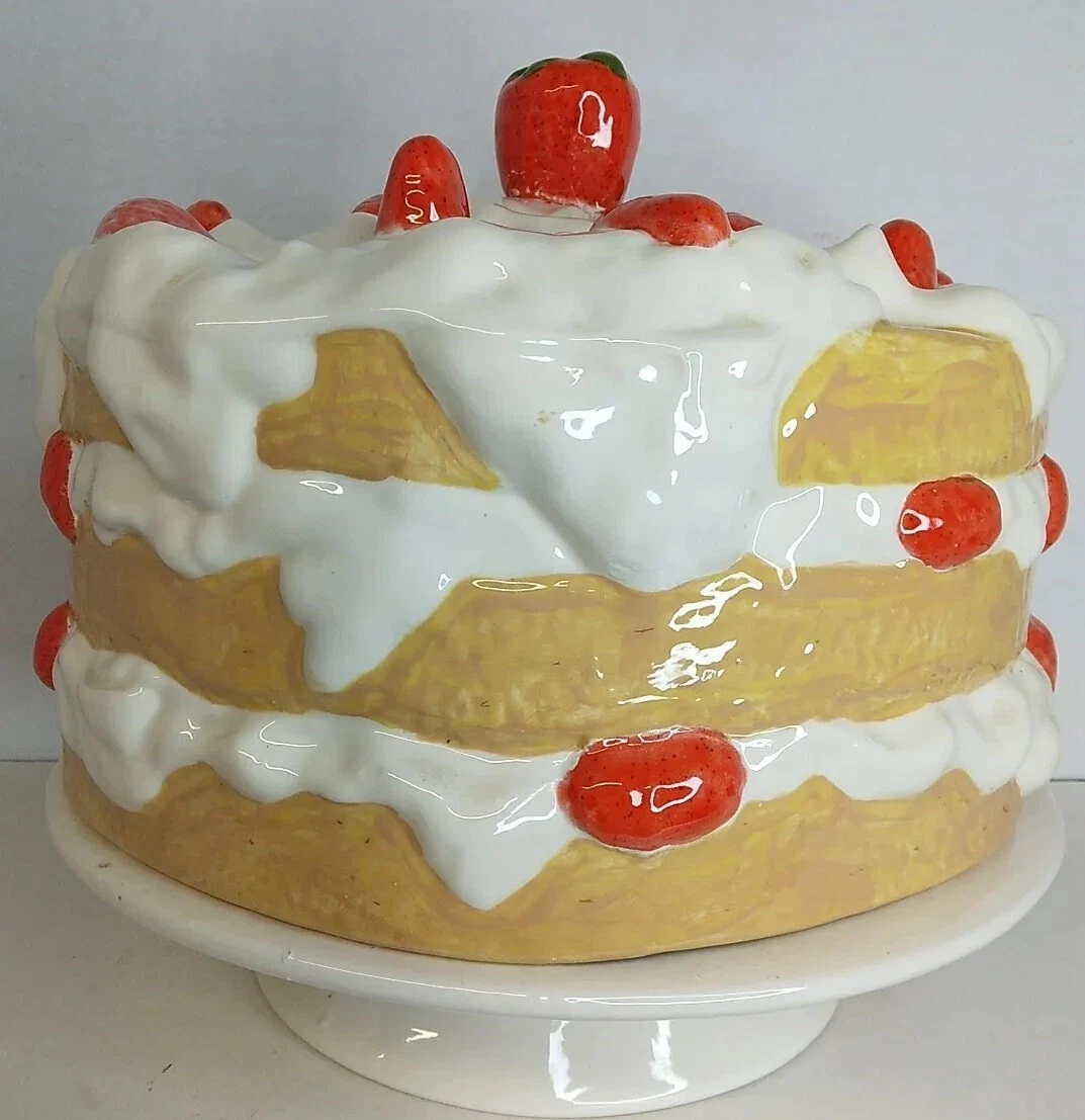 Ceramic Cake Plate With Dome